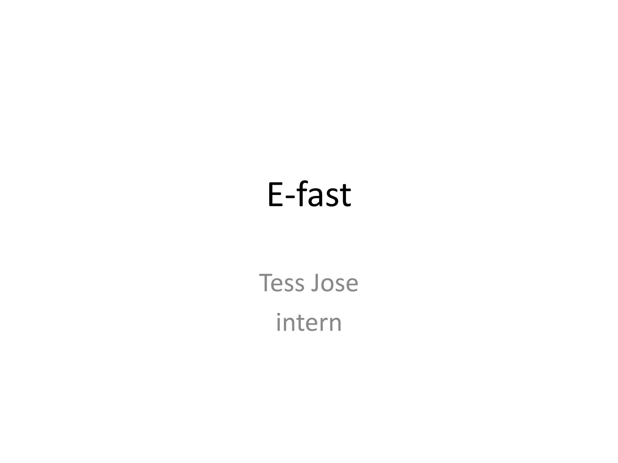 E fast | PPTX
