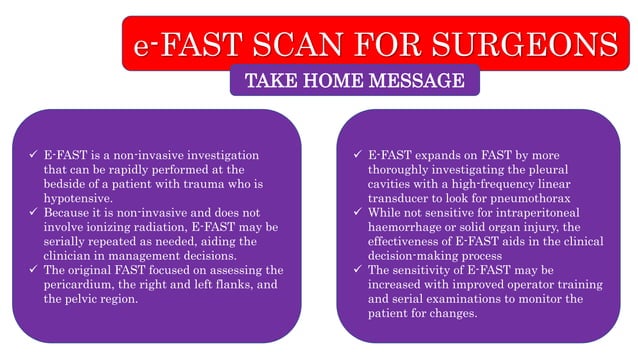 E fast scan for surgeons- skill lab procedure- osce - copy | PPT