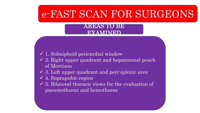 E fast scan for surgeons- skill lab procedure- osce - copy | PPT