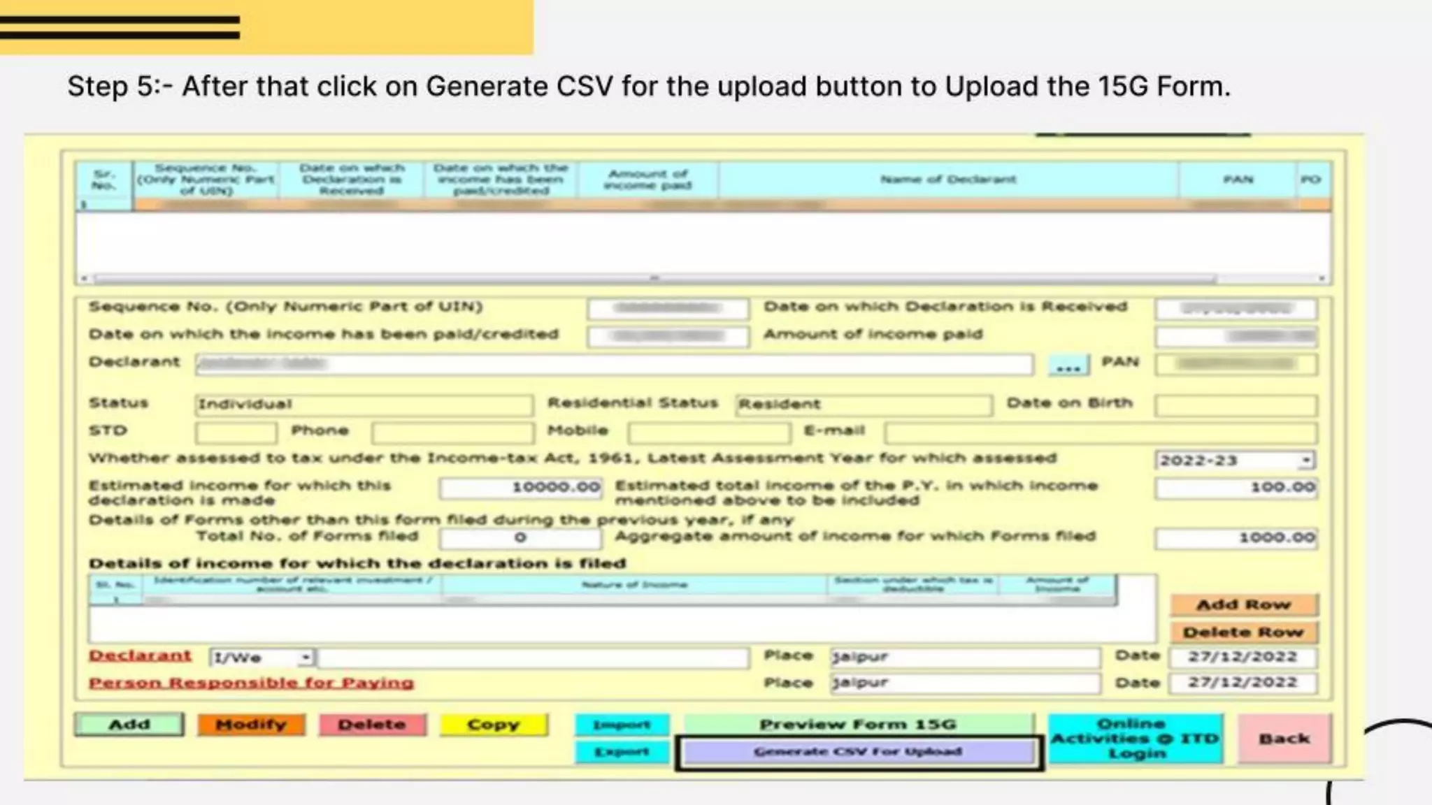A Guide to e-file Forms 15G & 15H via Gen TDS/TCS Software | PDF