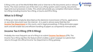 Benefits of Electronic-Filing for Tax Returns | PPT