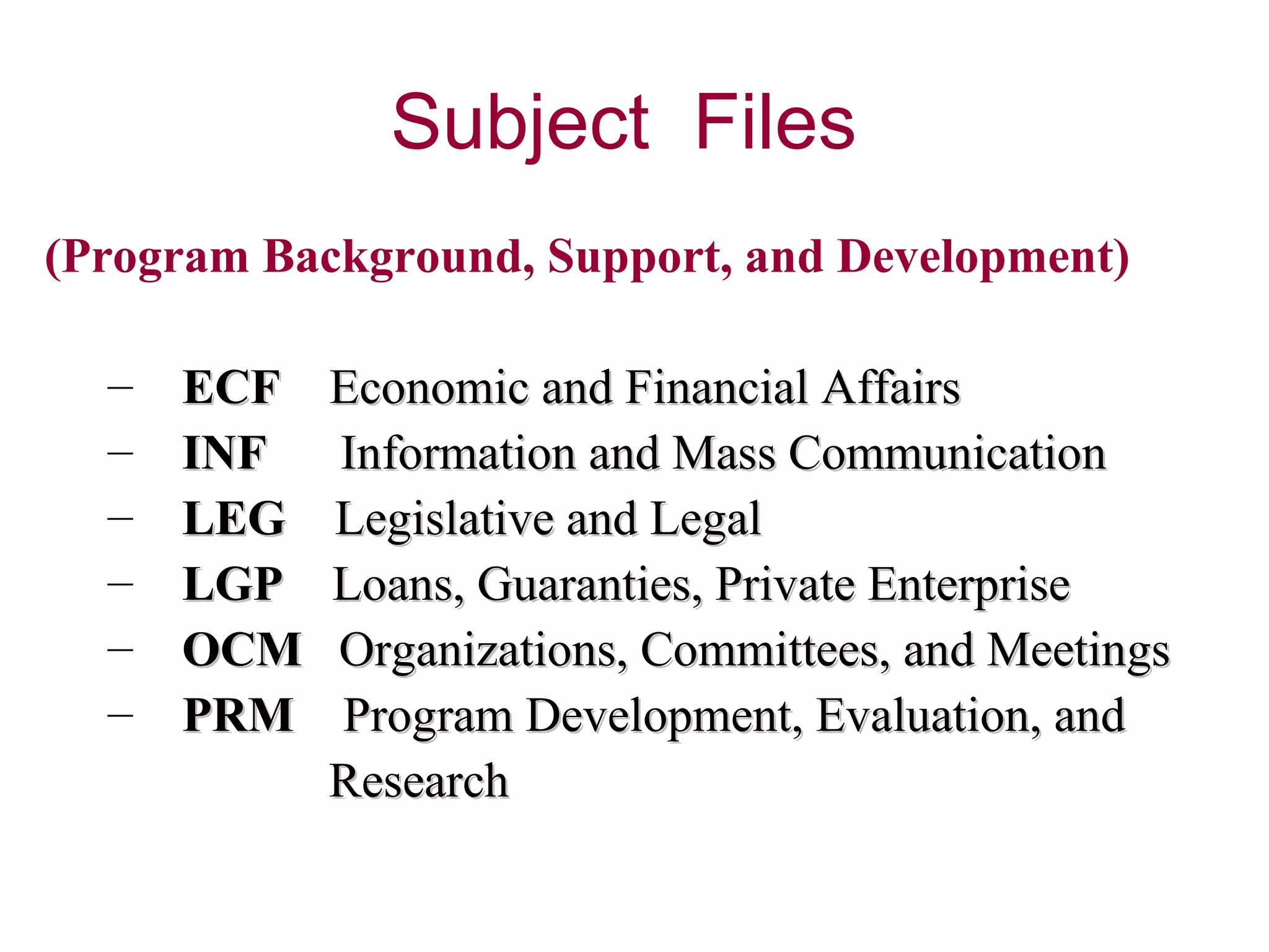 Recommended Electronic Filing Structure (Organization and Development ...