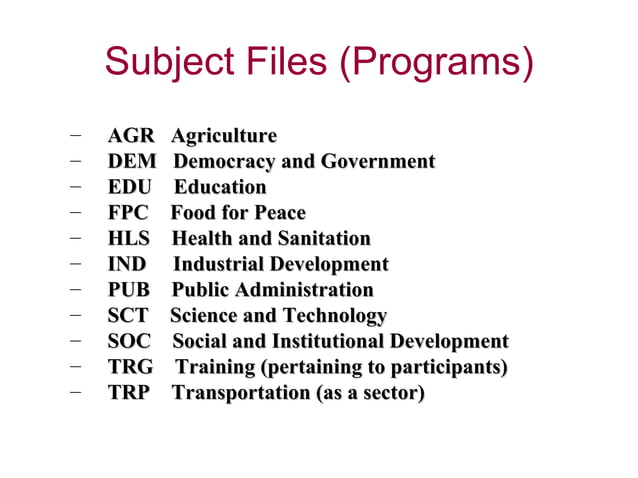 Recommended Electronic Filing Structure (Organization and Development ...