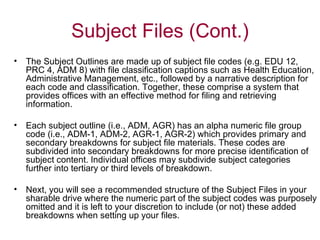 Recommended Electronic Filing Structure (Organization and Development ...