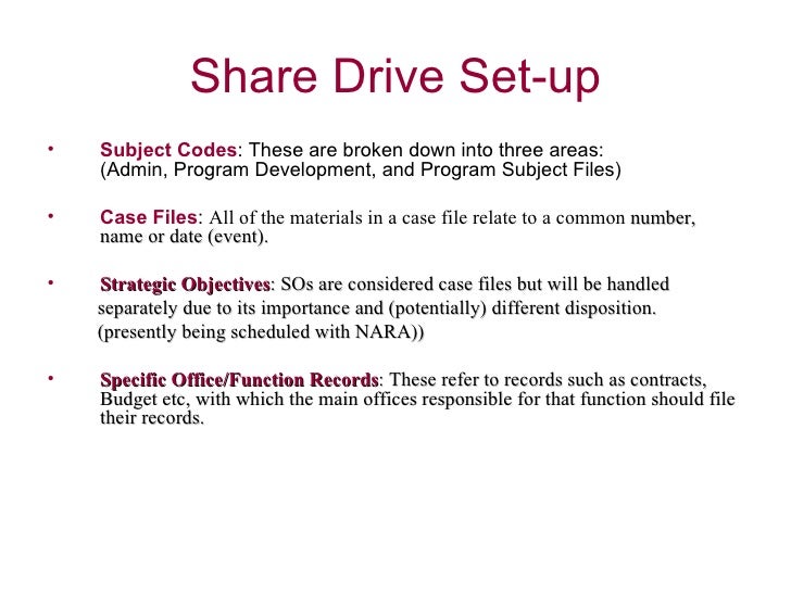 Recommended Electronic Filing Structure (Organization and Developme…