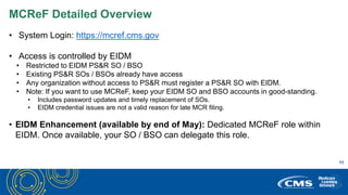 MCReF - CMS May 1 Webcast | PPT
