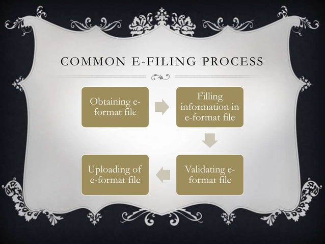 Presentation on E filing process | PPTX