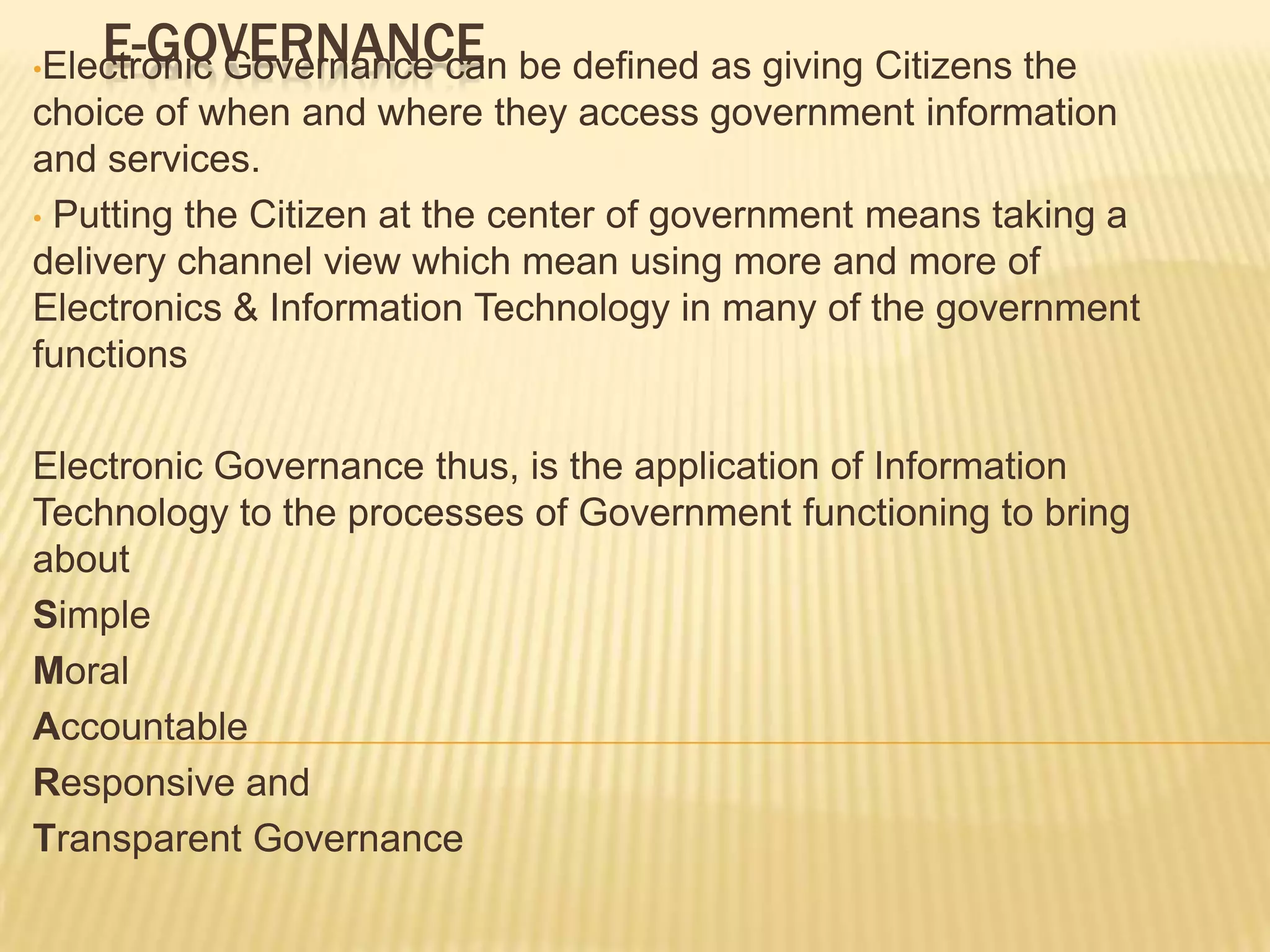 E governance | PPTX