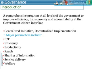 E governance | PPT