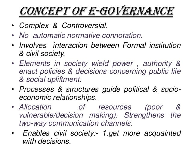 E governance