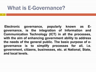 E governance - management information system | PPTX