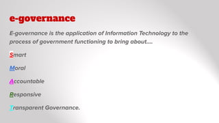 E governance | PDF