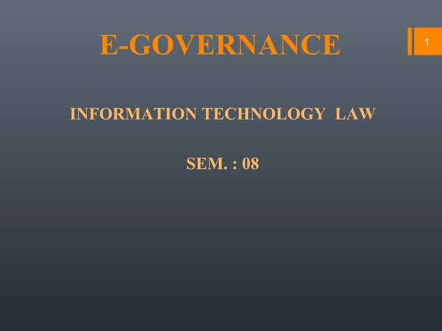 E governance` | PPT