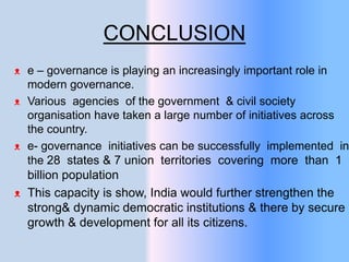 E governance arunya | PPTX