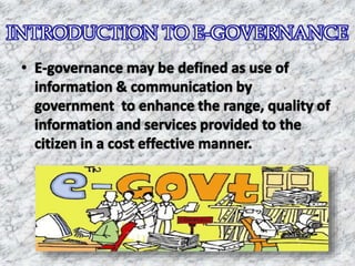 E governance initiatives in india | PPTX