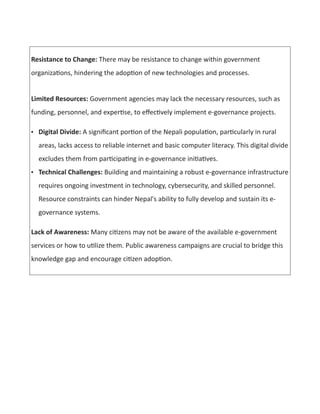 E-Governance in Nepal Paving the Way for a Digital Future by shreedeep ...