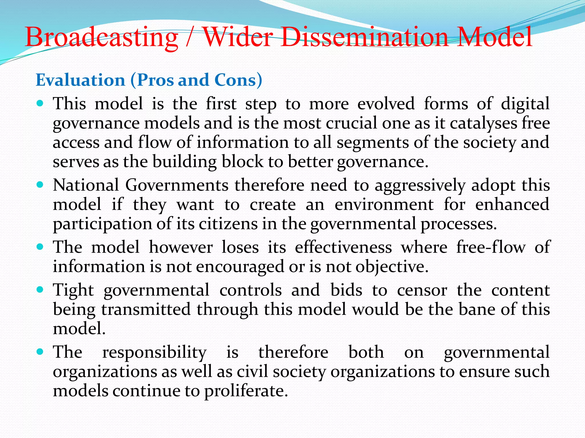 E Governance Model Unit 2pptx Computer Networking Computing