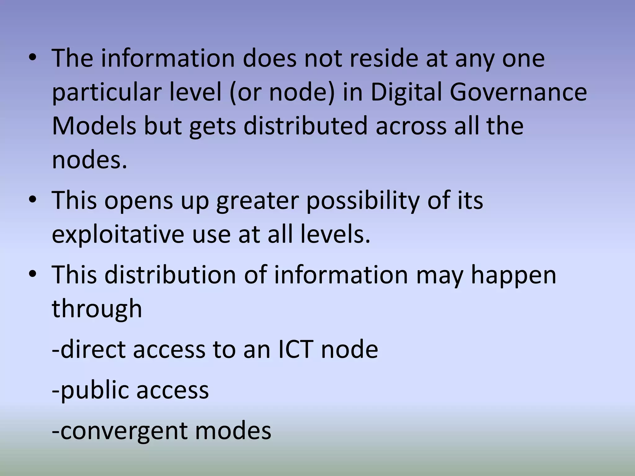 E-governance Models | PPTX
