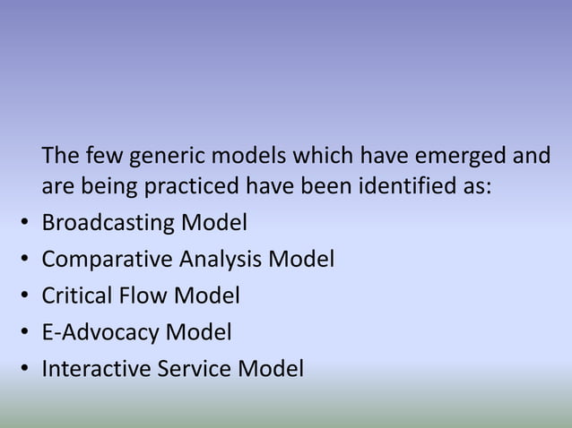 E-governance Models | PPTX