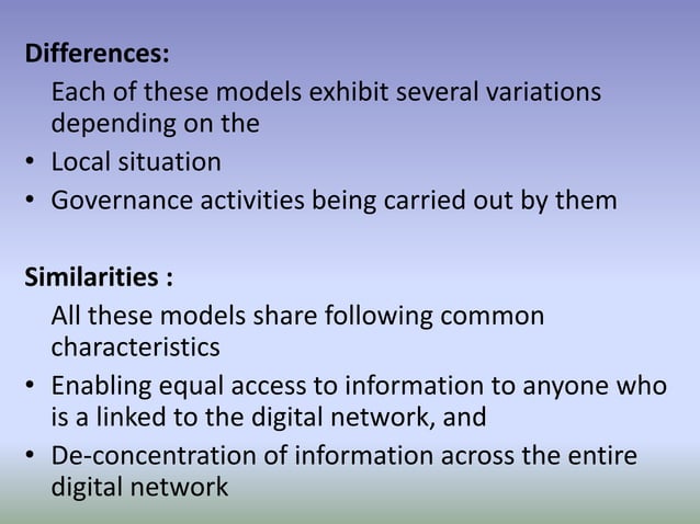 E-governance Models | PPTX