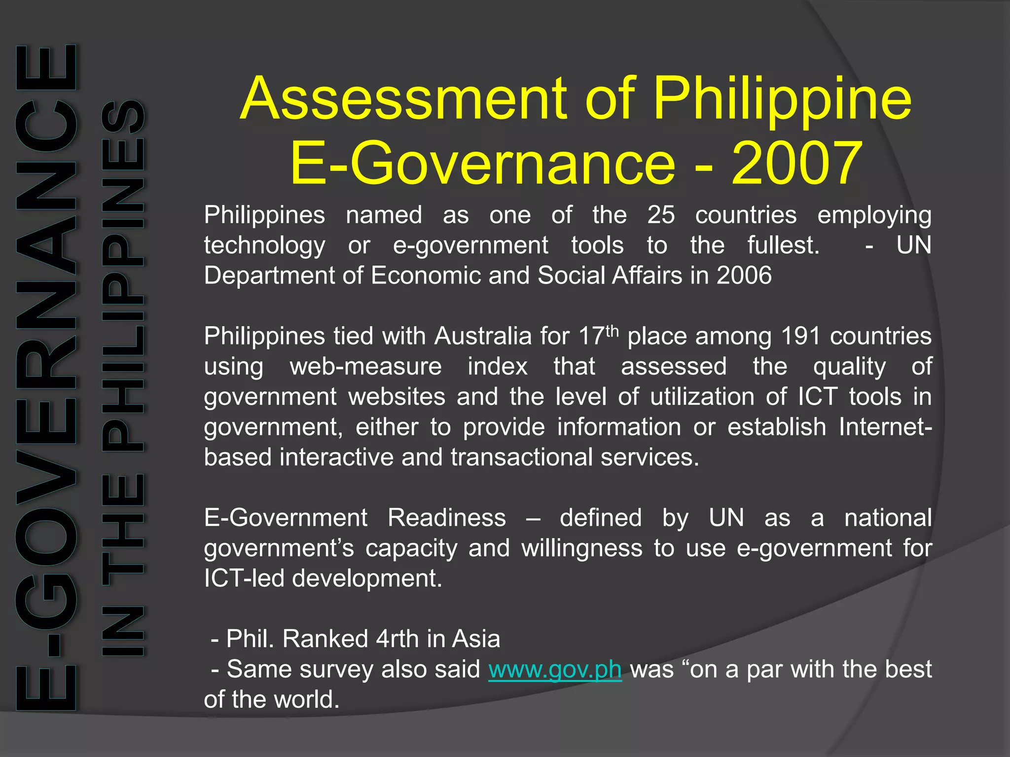 E governance presentation | PPTX
