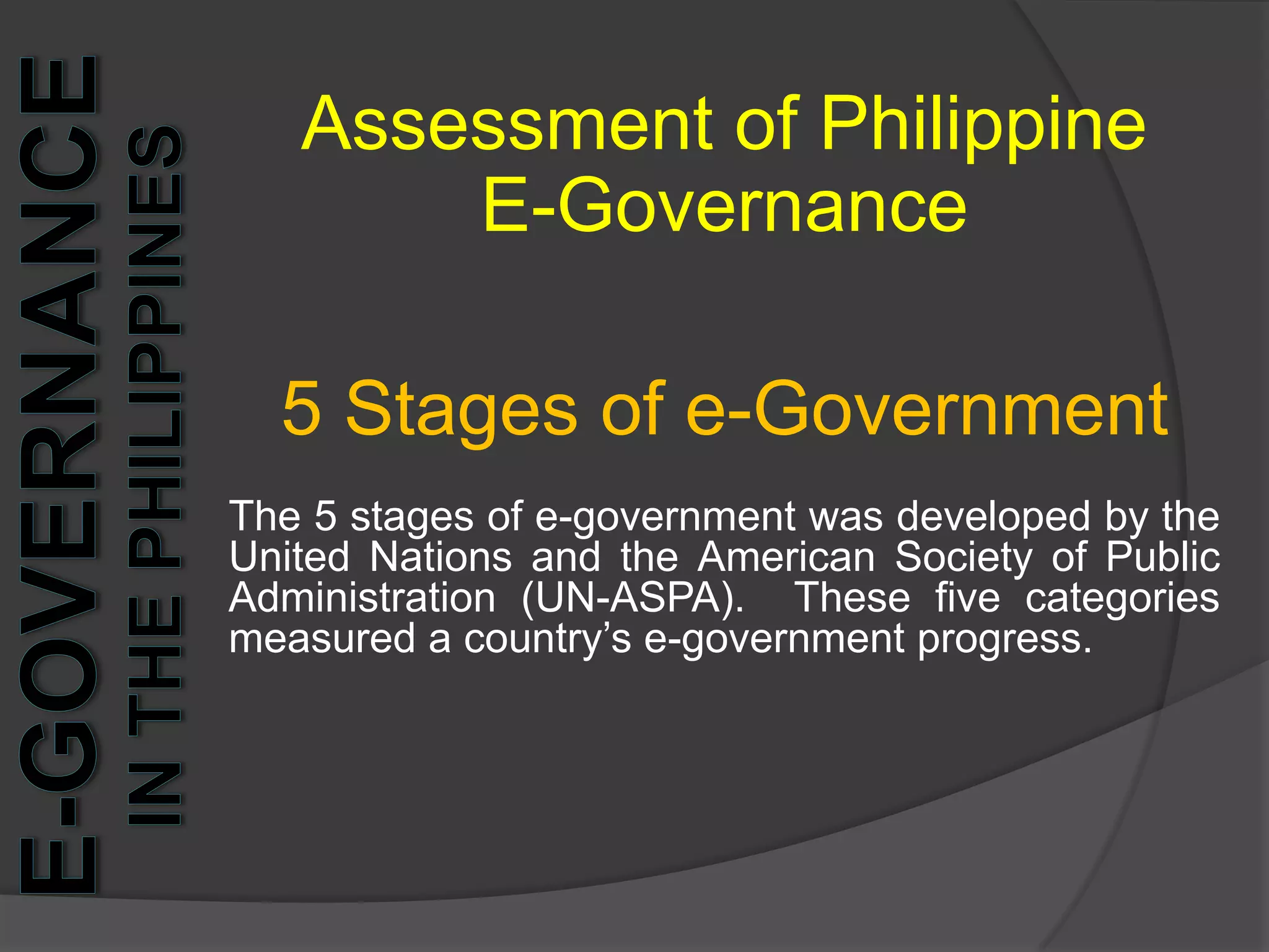 E governance presentation | PPTX
