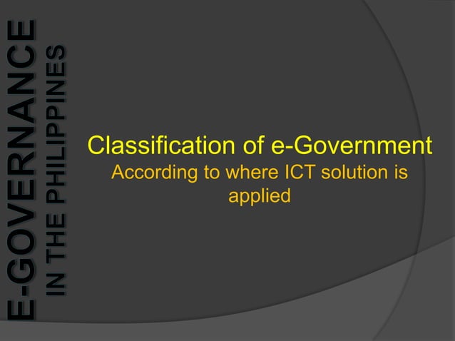 E governance presentation | PPTX | Internet | Computing