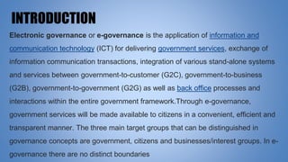 E governance | PPTX