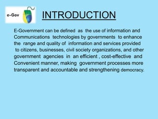 E governance reshma | PPT