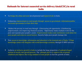 E governance service delivery an assessment of community information ...