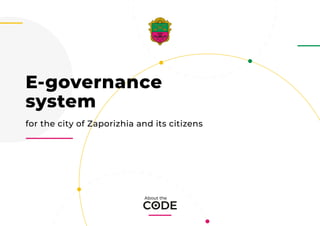 E-governance System For Local Government | PPT