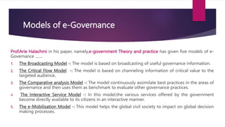 E-governance .pptx | Technology Industry | Industries