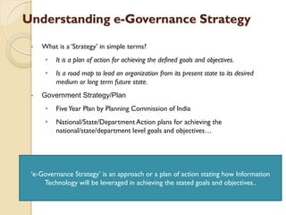 E governance vision and Strategy | PPT