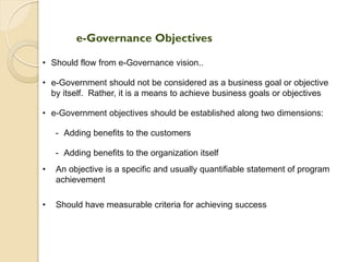 E governance vision and Strategy | PDF