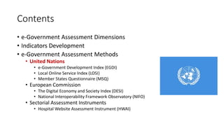 Digital Government Assessment Methods | PPTX
