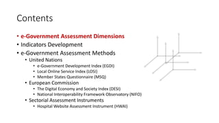 Digital Government Assessment Methods | PPTX