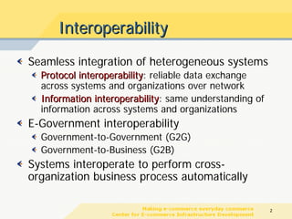 E government Interoperability Infrastructure Development | PDF