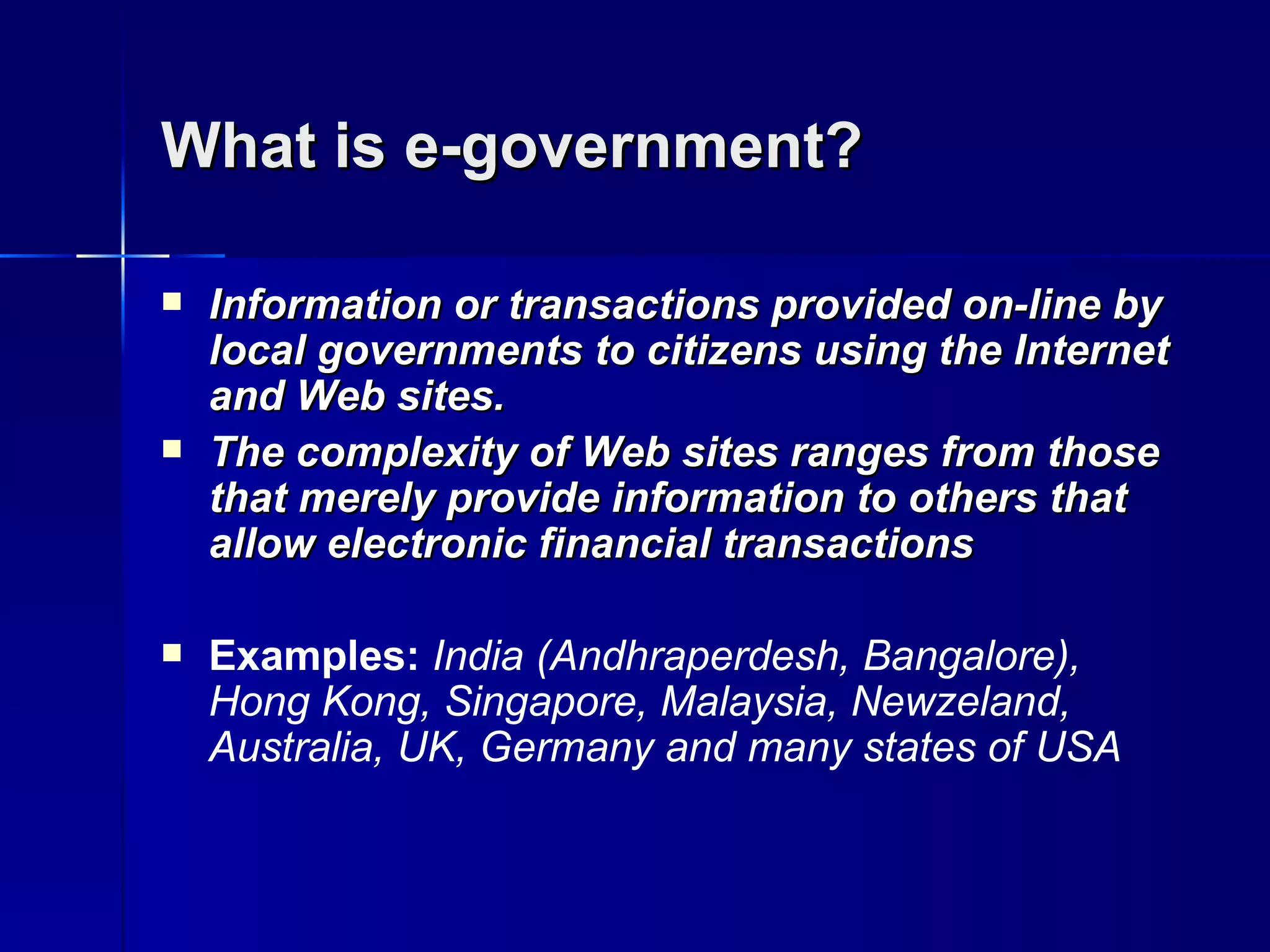 e-Government introduction | PPT