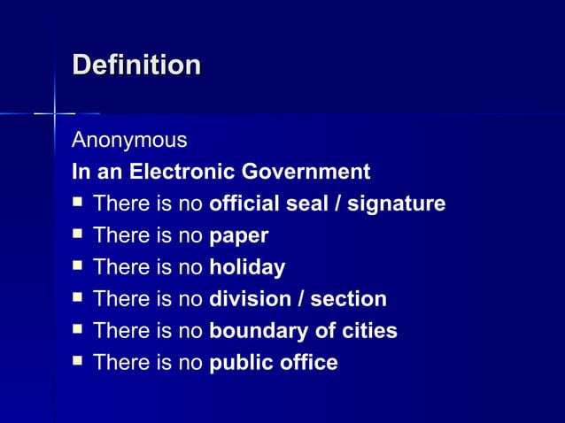 e-Government introduction | PPT