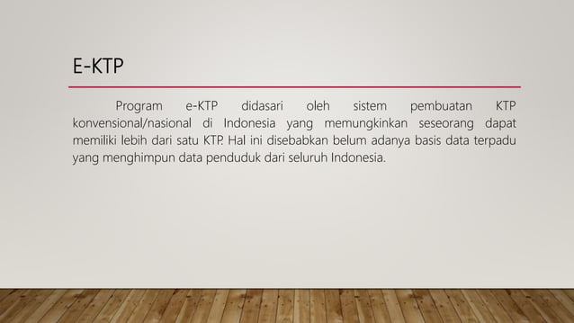 E-Government Mengenai E-KTP | PPT