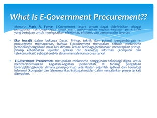 E government procurement uin | PPTX