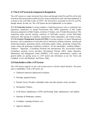 Electronic Government Procurement (e-gp) Bangladesh | DOCX