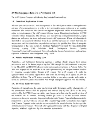 Electronic Government Procurement (e-gp) Bangladesh | DOCX