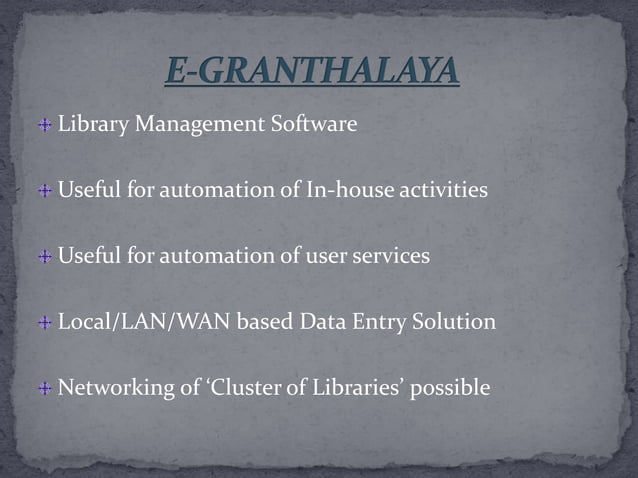 E-Granthalaya for Library Management System | PPTX