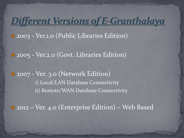 E-Granthalaya for Library Management System | PPTX