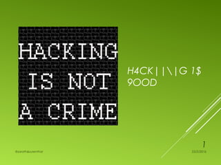 Ethical hacking for computer science | PPT