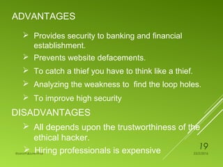 Ethical hacking for computer science | PPT