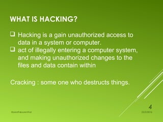 Ethical hacking for computer science | PPT