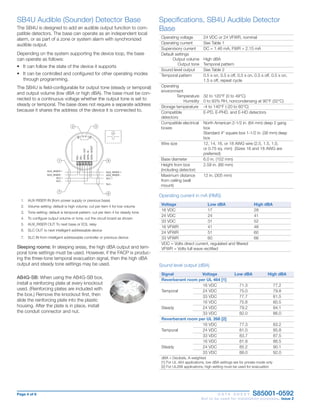 Edwards Signaling E-HD Data Sheet | PDF