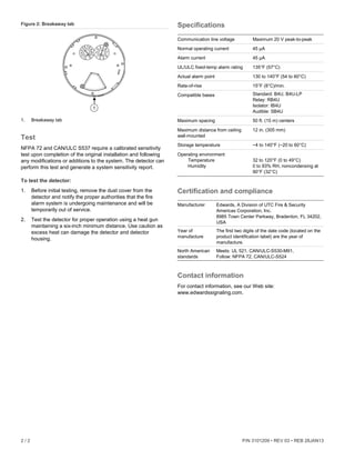 Edwards Signaling E-HD Installation Manual | PDF